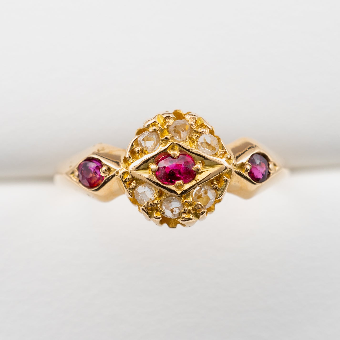 Ruby Rose Cut Diamond Ring: With Gorgeous Natural Rubies!