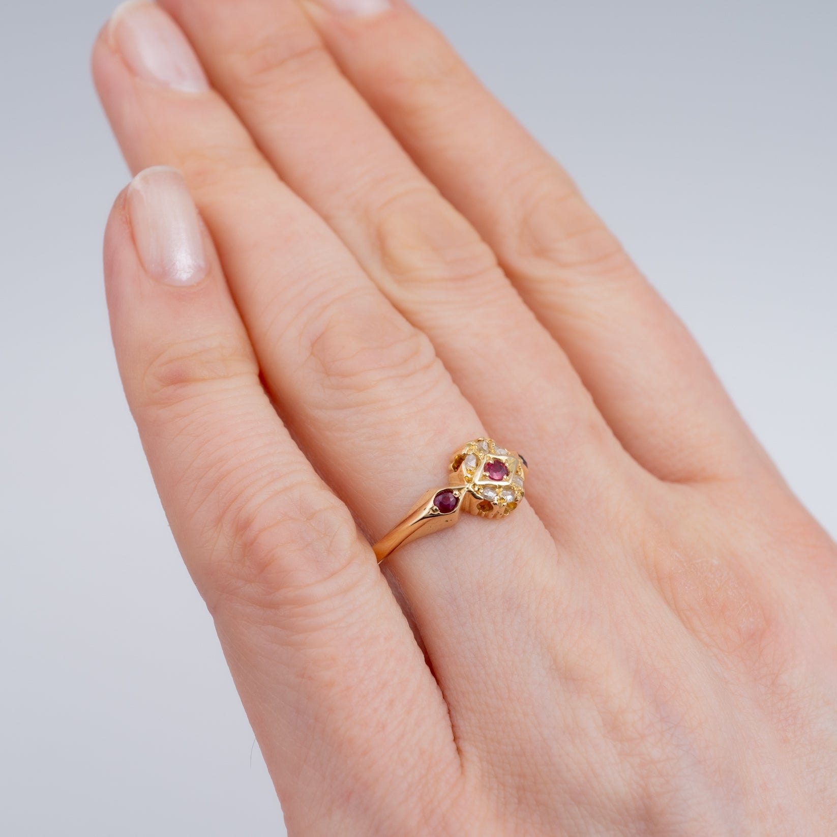 Ruby Rose Cut Diamond Ring: With Gorgeous Natural Rubies!