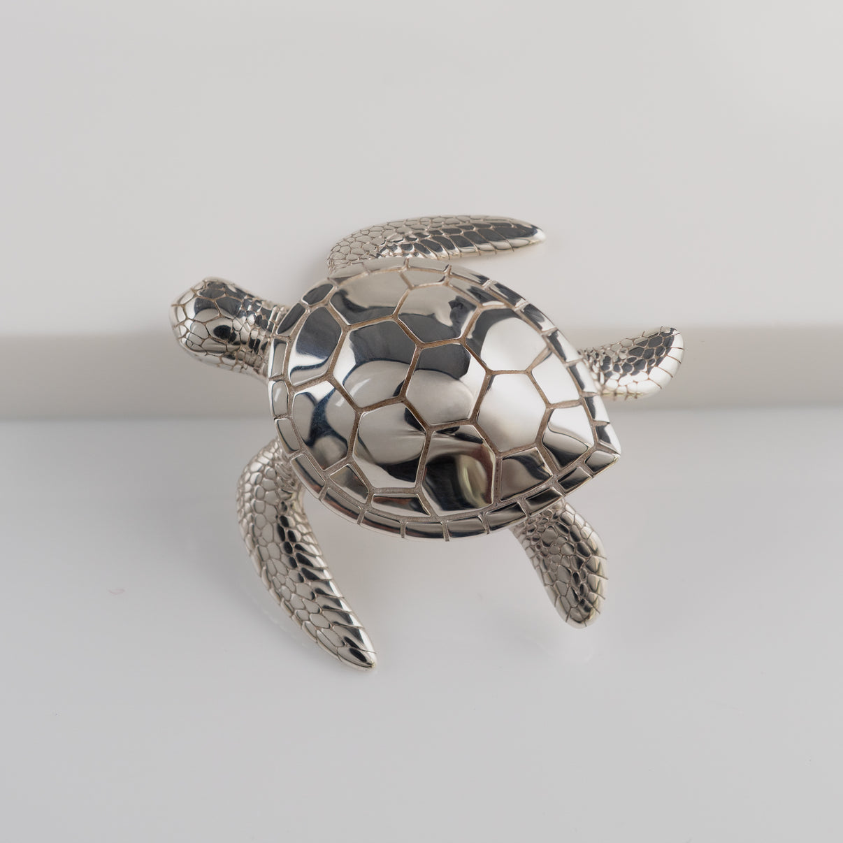 Sterling Silver Sea Turtle Figurine – 33mm
