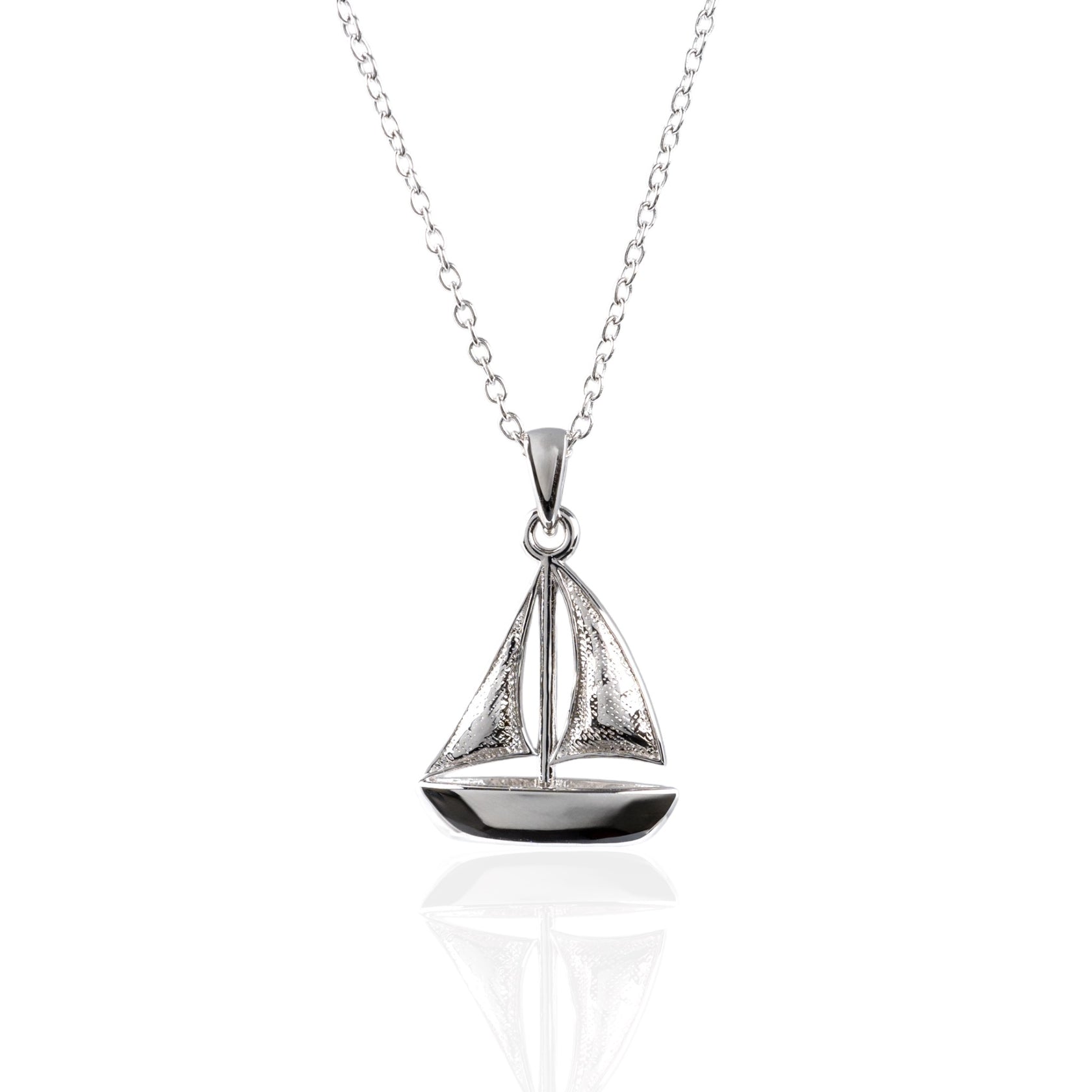 Sailing Boat Necklace – Sterling Silver Ocean Jewellery