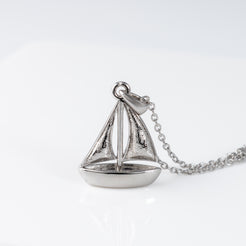 Sailing Boat Necklace – Sterling Silver Ocean Jewellery