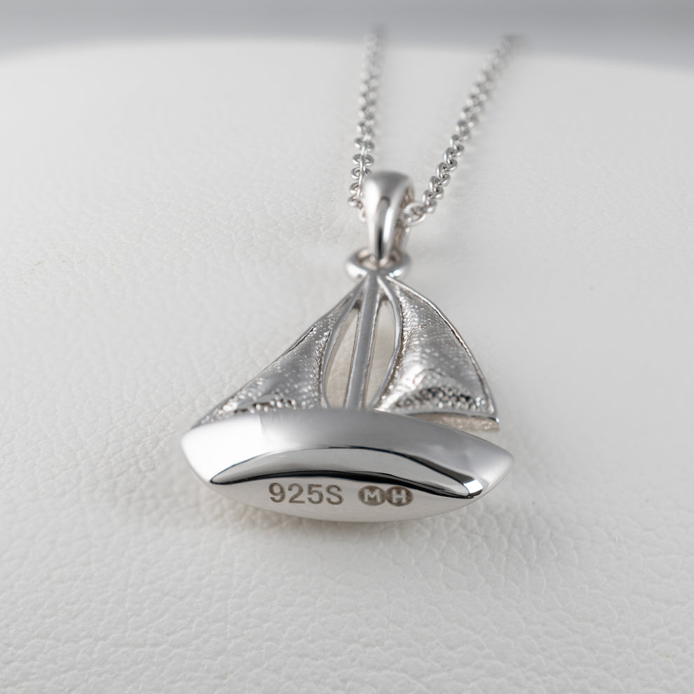 Sailing Boat Necklace – Sterling Silver Ocean Jewellery