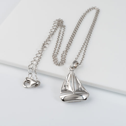 Sailing Boat Necklace – Sterling Silver Ocean Jewellery